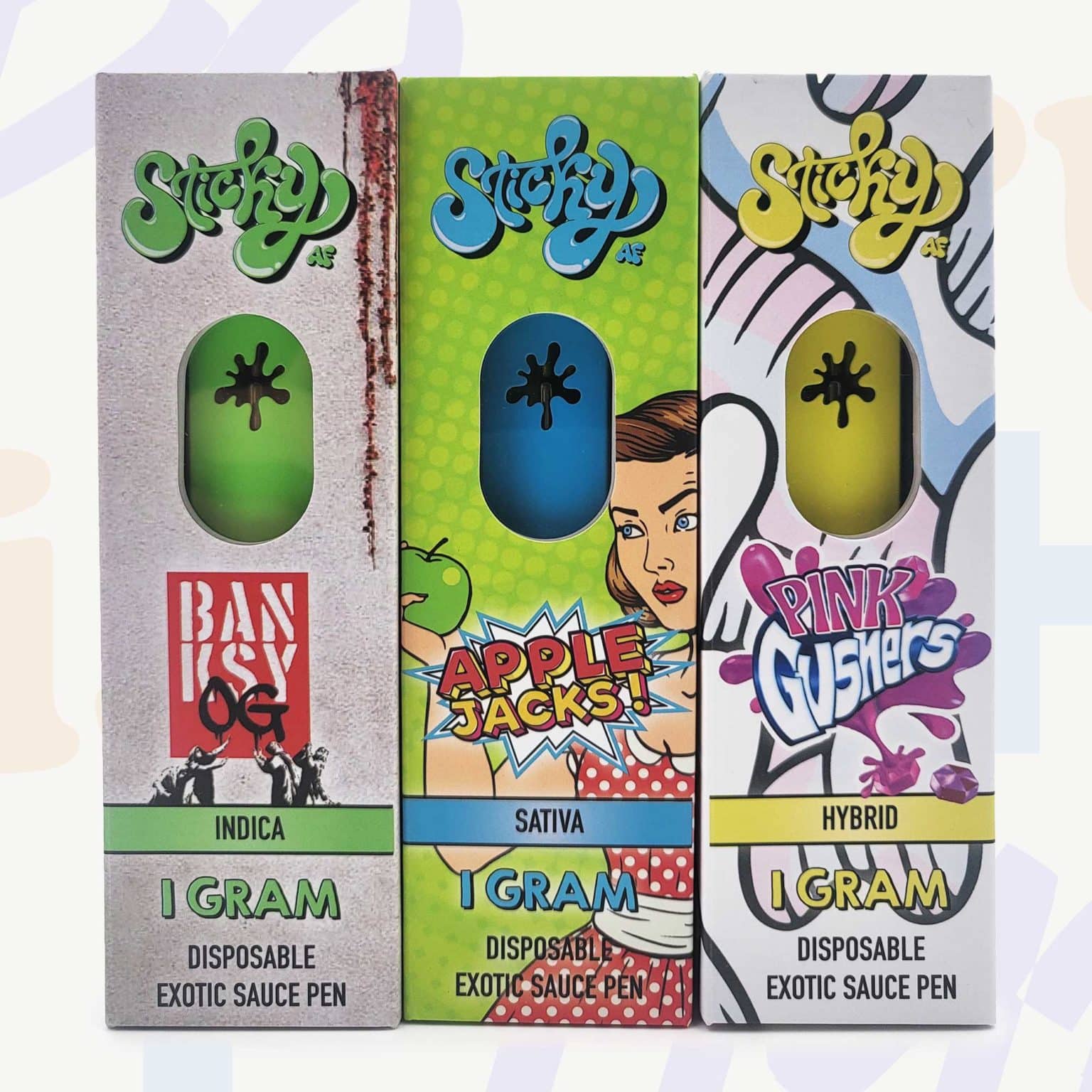 (3 Pack) Sticky 1 Gram Disposable Vape - Flybuds